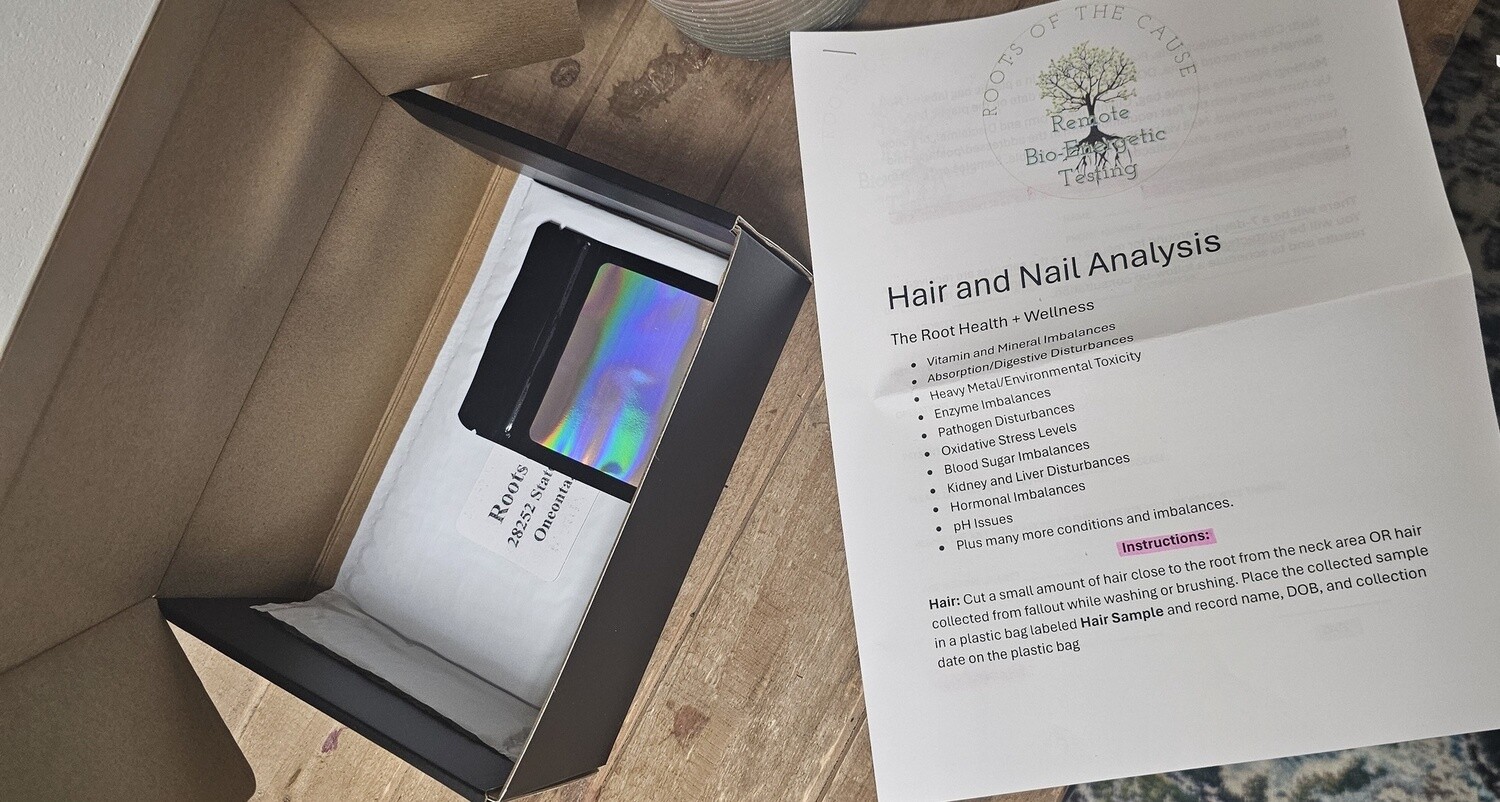 Remote Hair/Nail Bio-Energetic Test Kit
