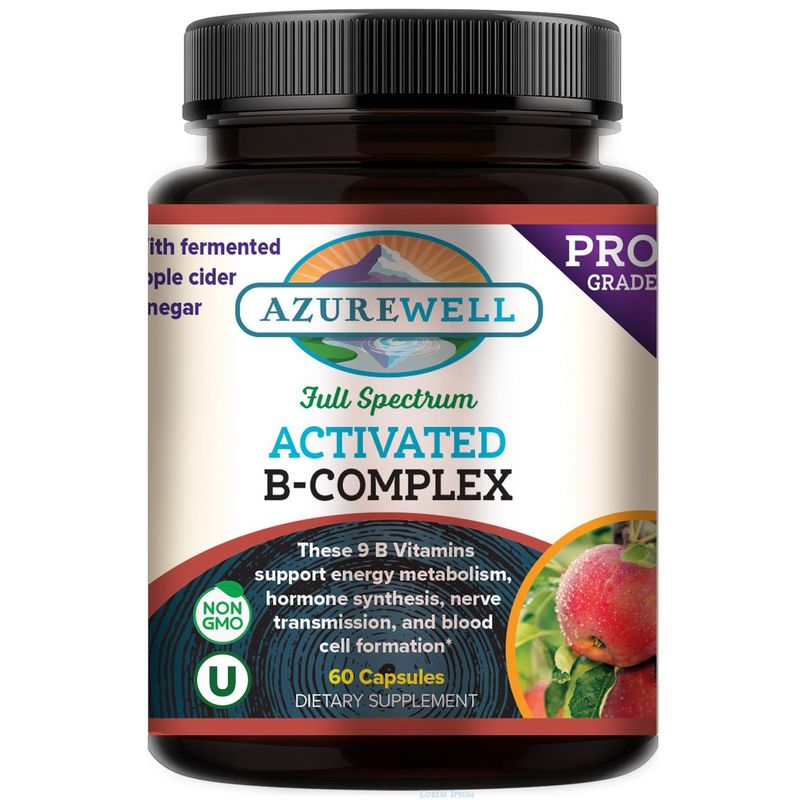 AzureWell Activated B-Complex, Full-Spectrum