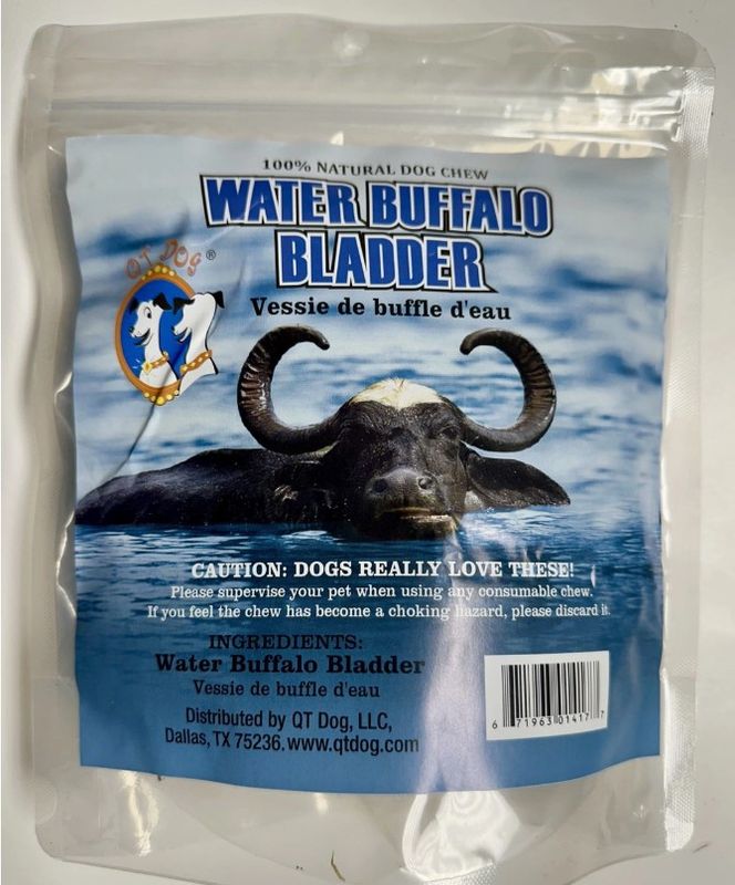 Water Buffalo Bladder Biscuit Treats for Dogs 4/pak