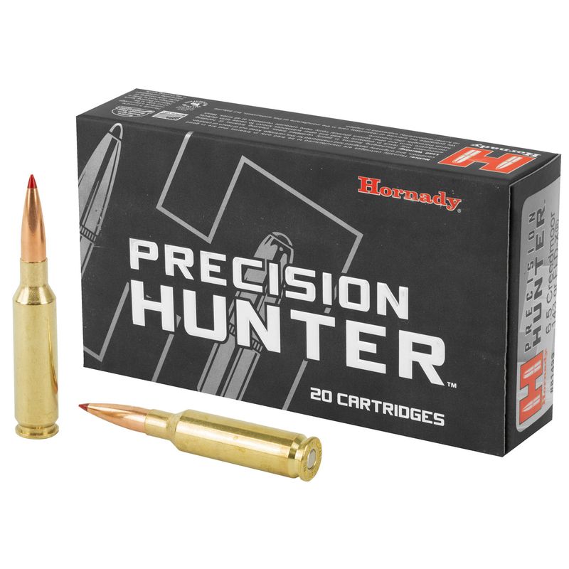 HORNADY PRECISION HUNTER 6.5 CREEDMOOR AMMUNITION 20 ROUNDS ELD-X 143 ...