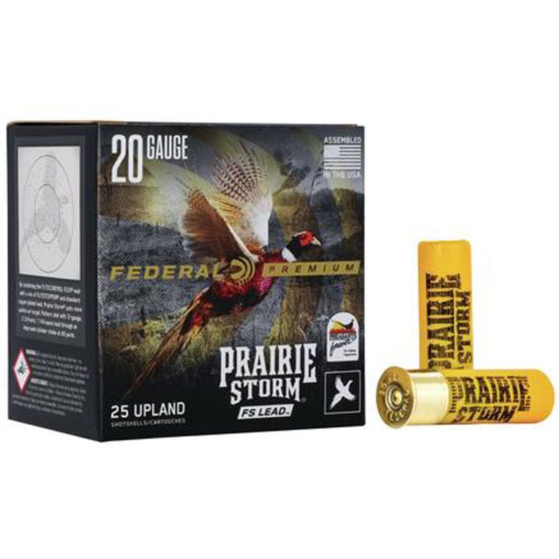 Federal, Premium, Prairie Storm, 20 Gauge 2.75", FS Lead, #6, 1 oz, 25 ...