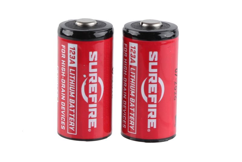 SureFire CR123A Lithium Batteries - 2 Pack, SF2-CB