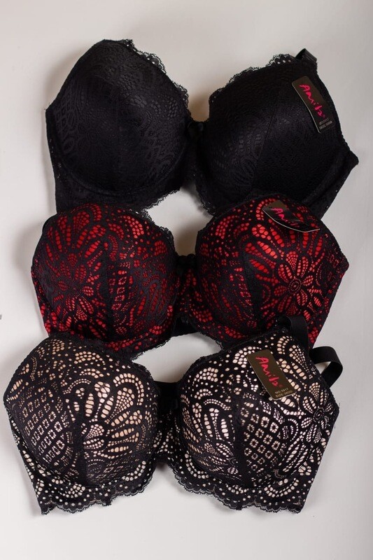 Plus Size 2 Tone Lace Bra