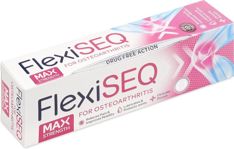 FLEXISEQ Osteoarthritis Max Strength Gel 50 g Joint Stiffness Pain ...