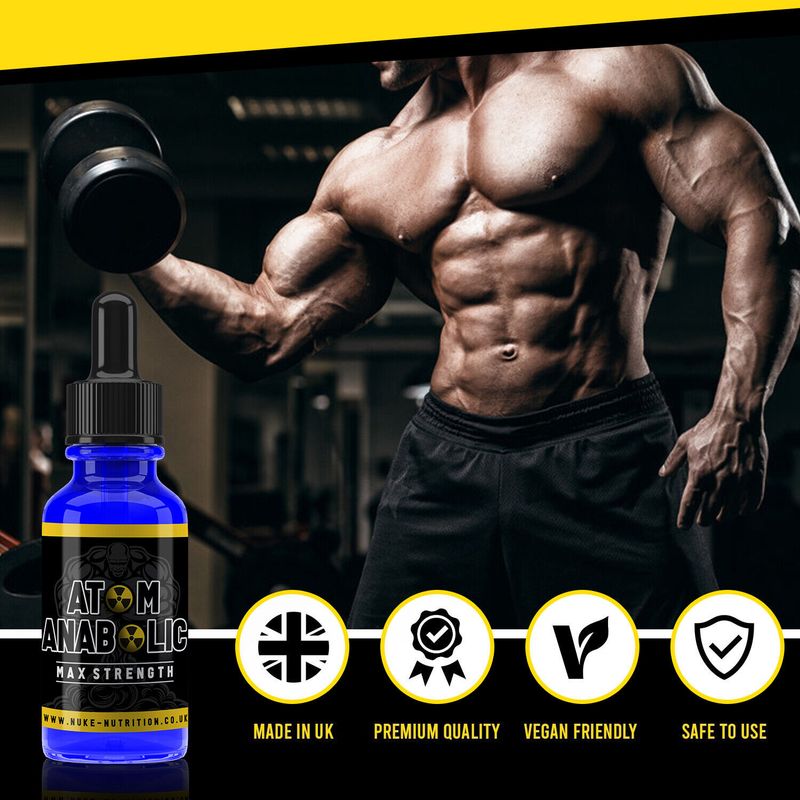 ATOM ANABOLIC STRONGEST TESTOSTERONE BOOSTER Muscle AMINO Supplement
