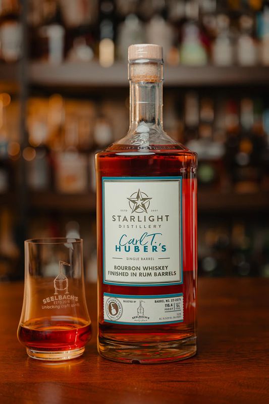 LIQ-750ml Carl T Hubert’s Starlight Distillery Bourbon Rum Cask Finished
