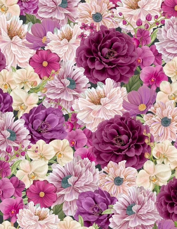 Midnight Garden Packed Flowers