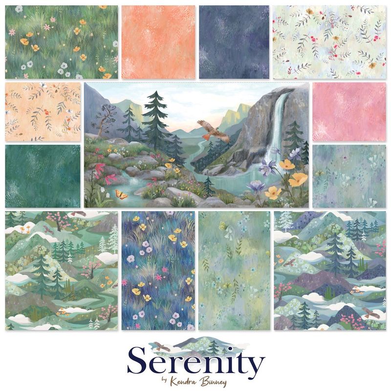 Serenity 12 Fat Quarters + Panel