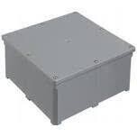 Carlon E989NNJ Gray PVC Junction Box, 4"X4"X2", Surface Mounting