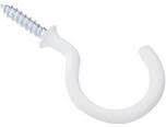 National Hardware N248-443 White Vinyl Coated Cup Hook, 1-1/2" 2Pk