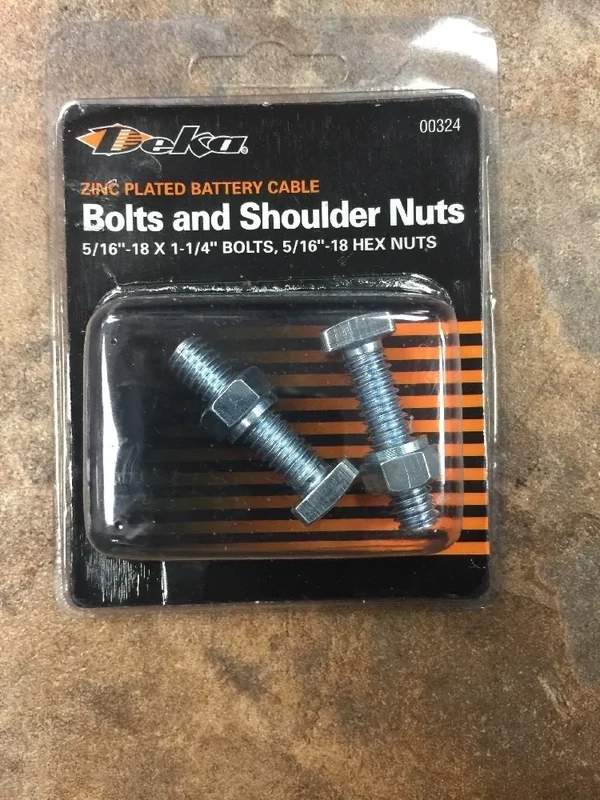 Battery Bolts w/Shoulder Nuts