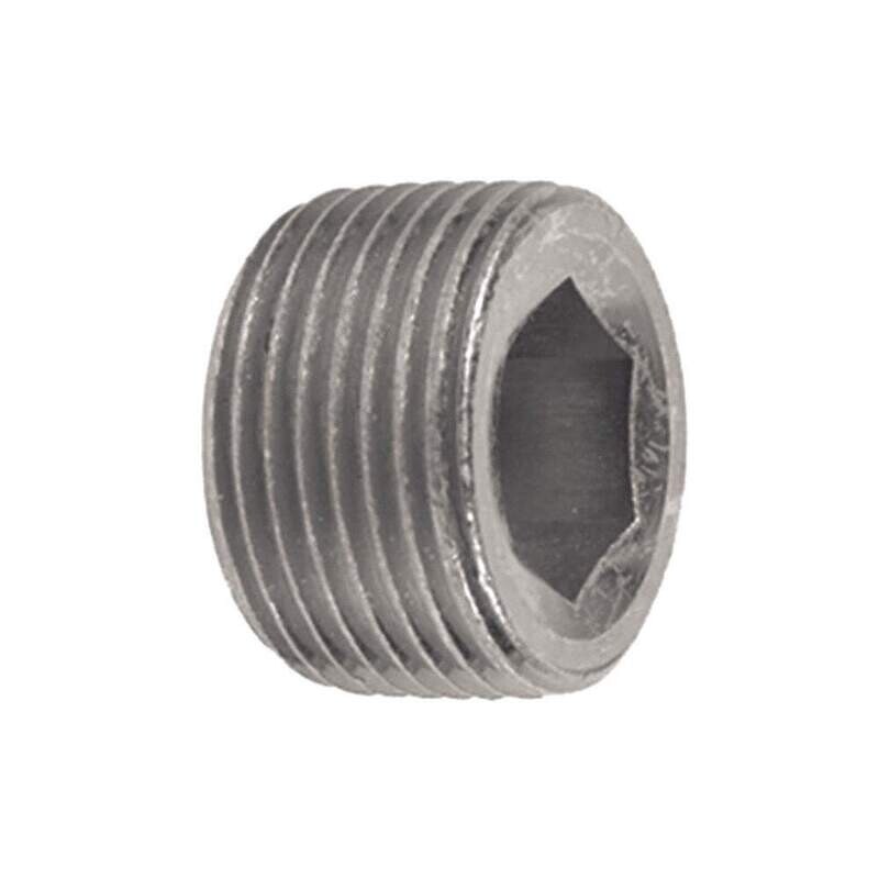 Hydraulic Hex Socket Pipe Plug, 1/8"