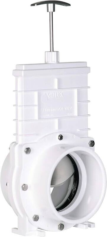 Low Pressure 4" PVC/Stainless Steel Sliding Gate Valve