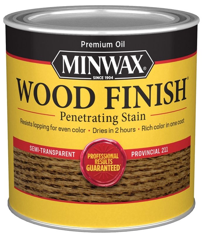Minwax 221104444 Provincial Wood Stain, 1/2Pt