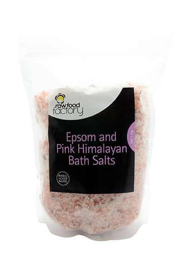 Epsom and Pink Himalayan Bath Salts | Raw Food Factory | The Vitamin Outlet