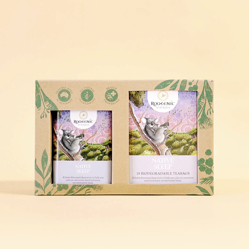 Native Sleep Tea Bag | Tin Gift Box | Roogenic | The Vitamin Outlet