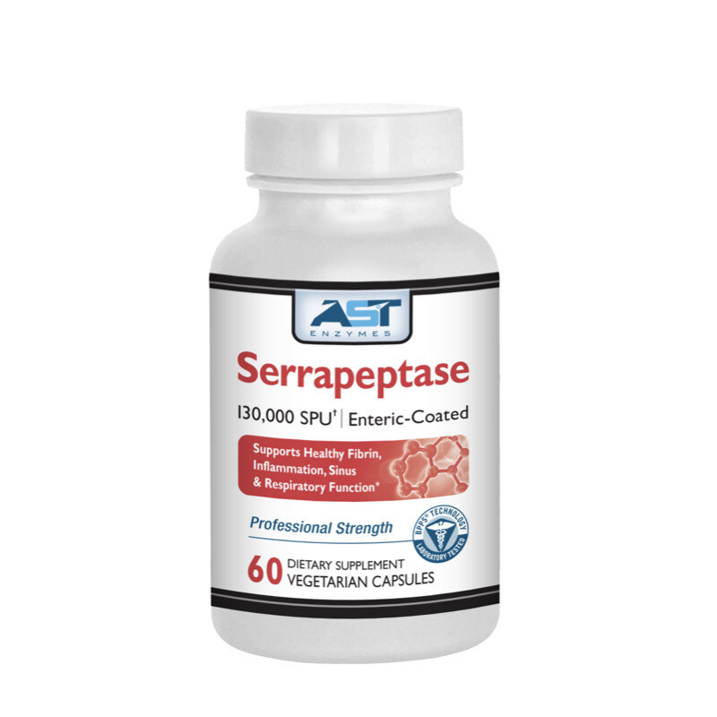 Serrapeptase 130k SPU | AST Enzymes | The Vitamin Outlet