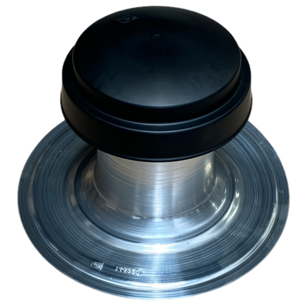 Flat roof Ventilation hood Ubbink PE 110mm with alu plate – Store ...