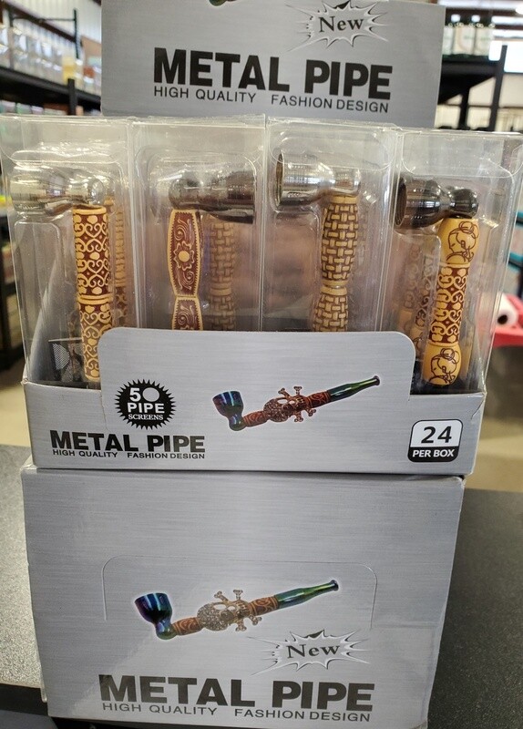 METAL PIPE 24CT DISPLAY-P22048