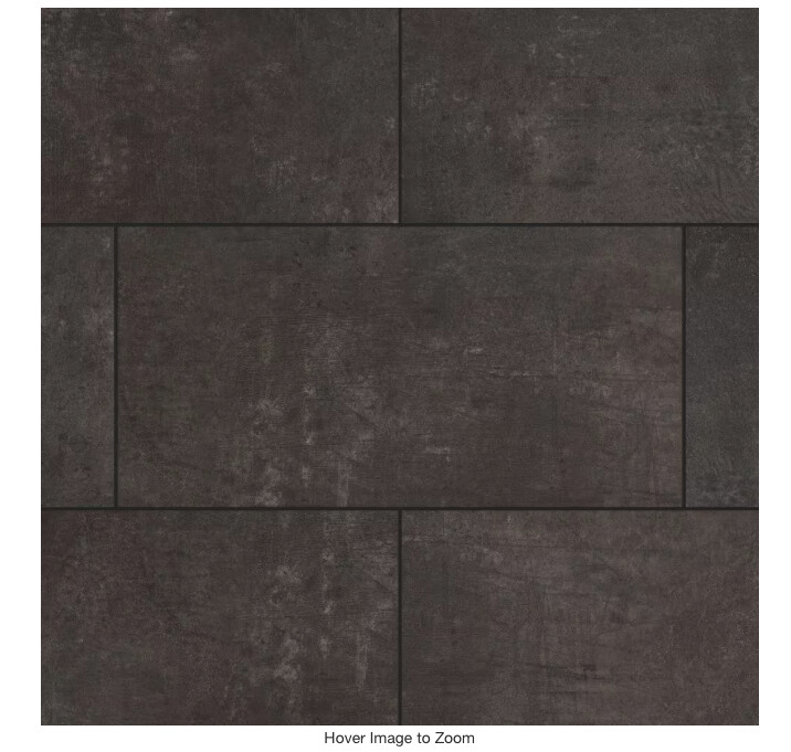 Lifeproof Castle Black Slate 6 MIL x 12 in. W x 24 in. L Click Lock ...