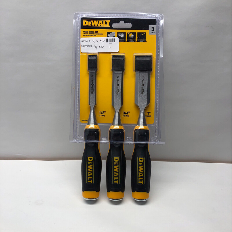Dewalt Wood Chisel Set (3-Piece) DWHT16862