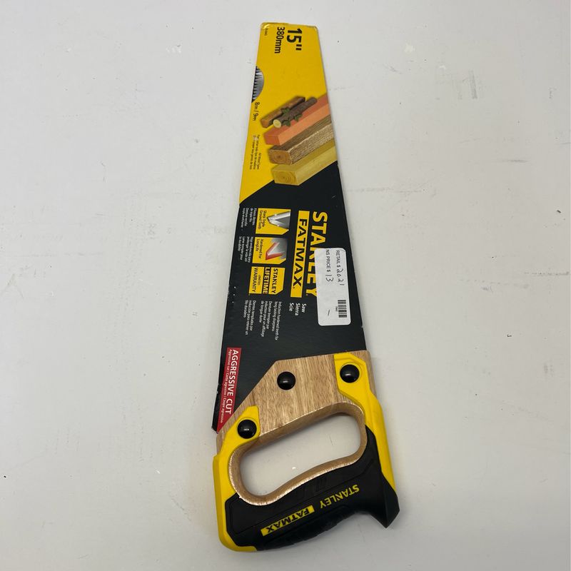 Stanley 15 in. FATMAX Hand Saw with Wood Handle 20-045