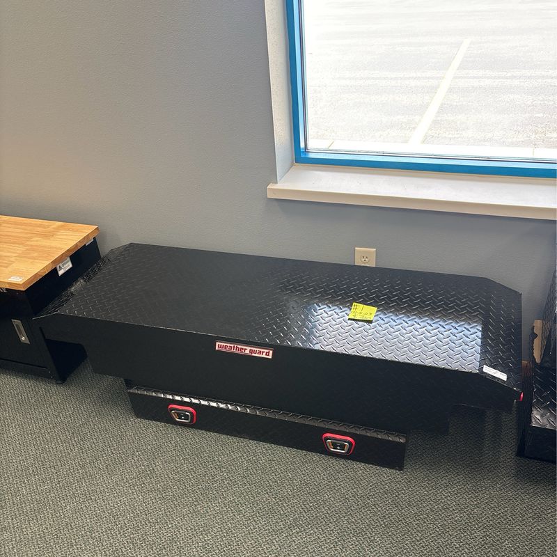 Weatherguard 62.5 in. Gloss Black Aluminum Compact Low Profile ...