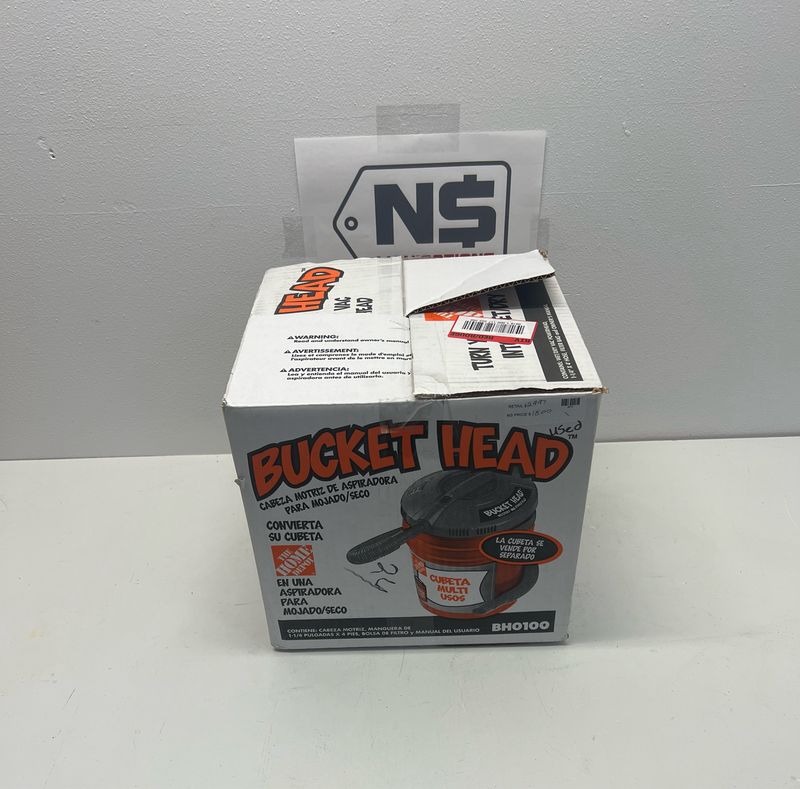 Bucket Head 5 Gallon 1.75 Peak HP Wet/Dry Shop Vacuum Powerhead with ...