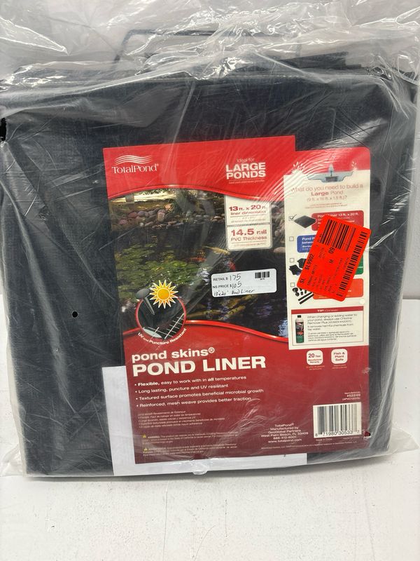 Totalpond 13 ft. x 20 ft. Pond Liner Water Course 52249