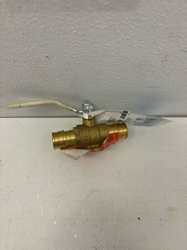 Apollo 3/4 in. Brass PEX-A Barb Ball Valve with Drain and Mounting Pad ...