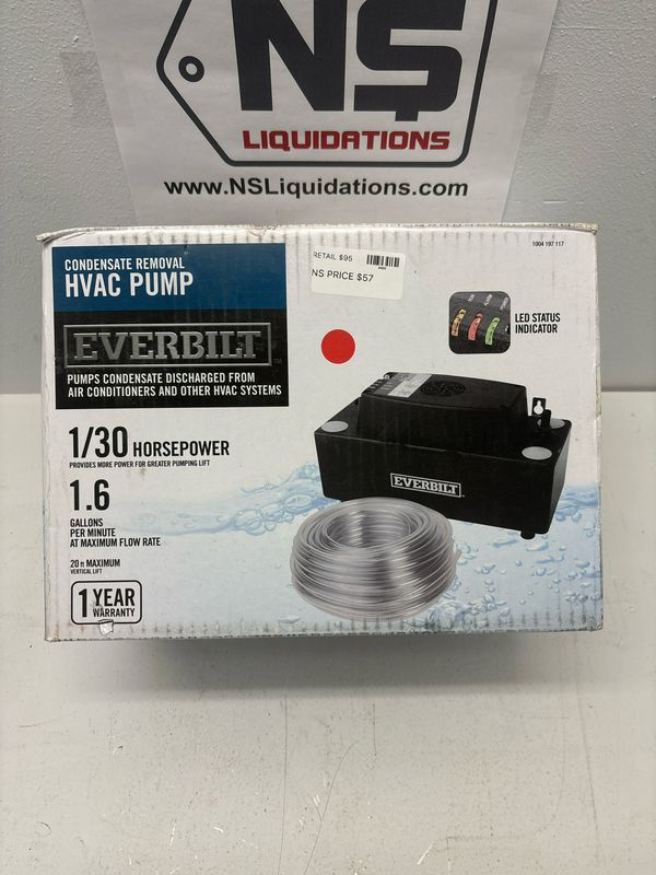 Everbilt 120-Volt Condensate Pump w/ Hose EB-PUMP-T