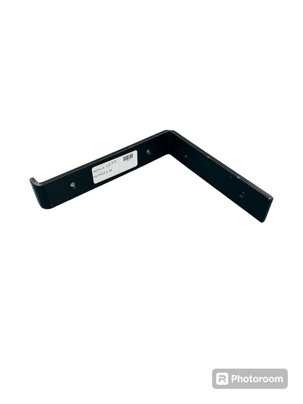 Crates & Pallet 8 in. Black Steel Shelf Bracket for Wood Shelving 69103