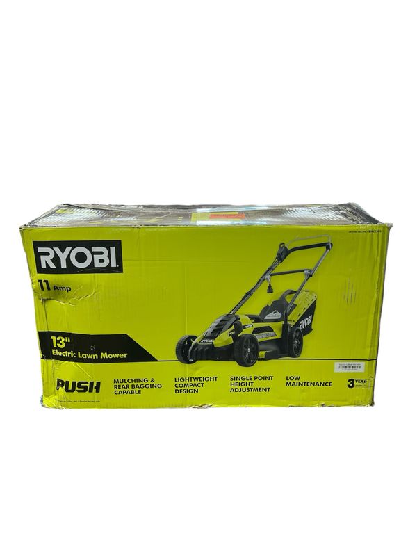 Ryobi 13 in. 11 Amp Corded Electric Walk Behind Push Mower RYAC130-S