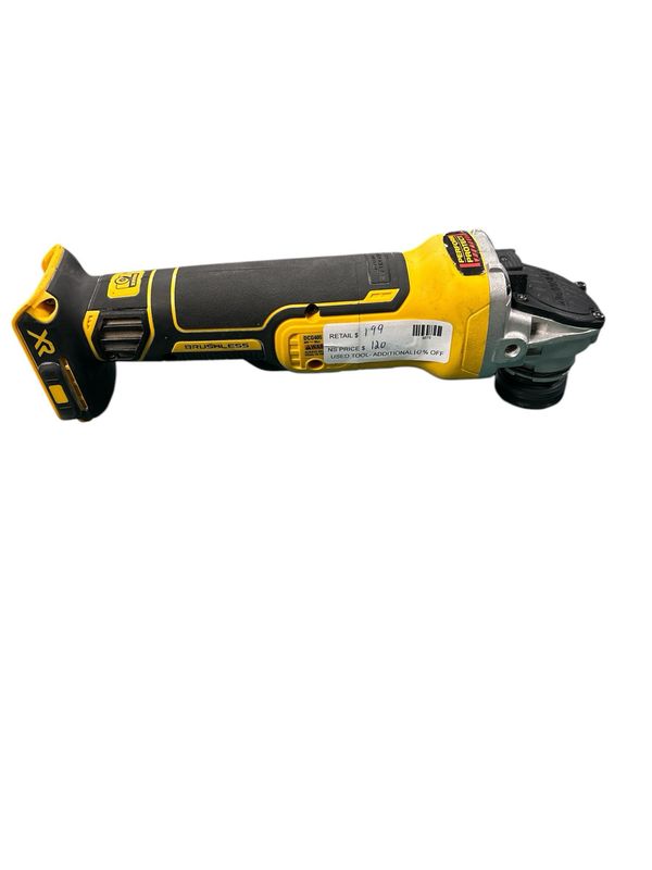 DEWALT 20V MAX XR Cordless Brushless 4.5 in. Slide Switch Small Angle ...