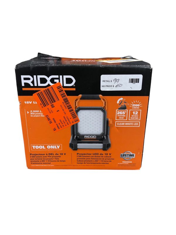 Ridgid 18V Cordless Flood Light (Tool Only) R86902B