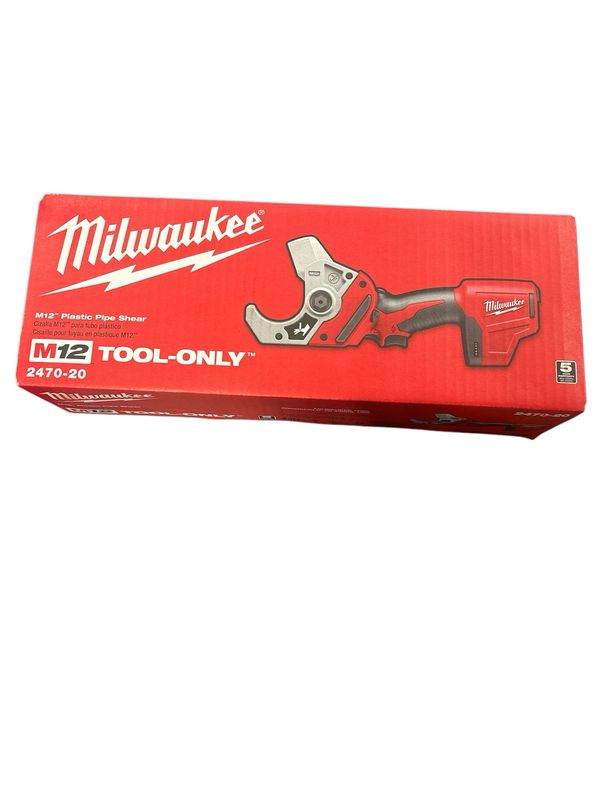 Milwaukee M12 12V Lithium-Ion Cordless PVC Pipe Shear (Tool-Only) 2470-20