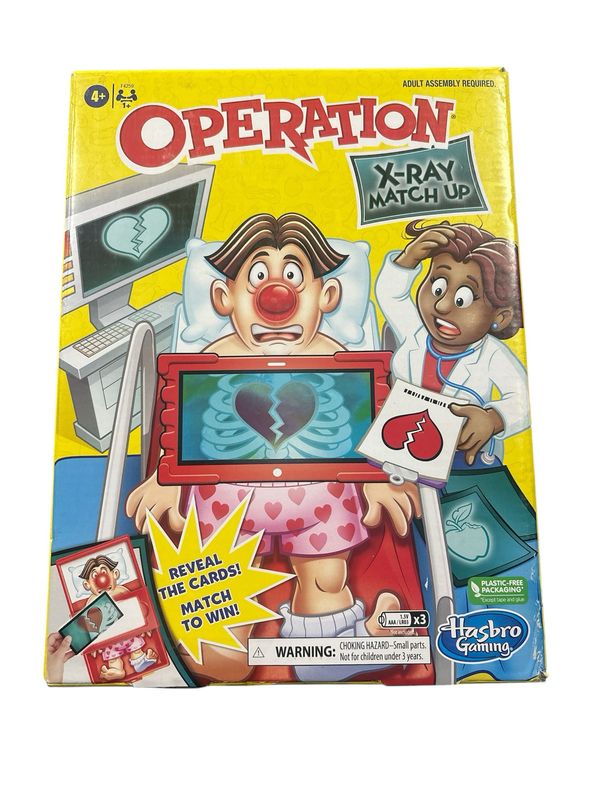 Hasbro Gaming Operation X-Ray Match Up Board Game for 2 or More Players ...