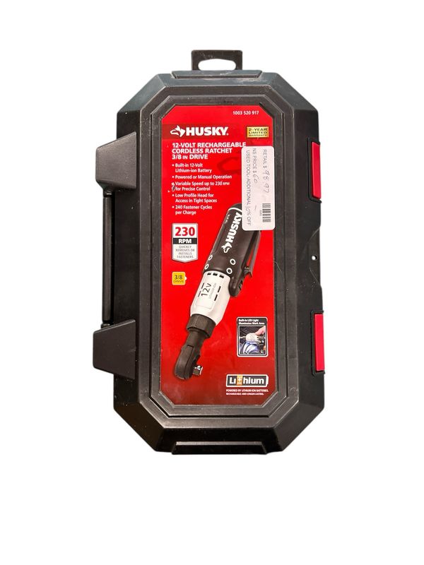 Husky 3/8 in. Drive 12-Volt Lithium-Ion Cordless Ratchet H38CPRAT Used