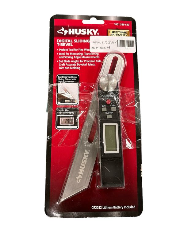 Husky Digital Sliding T-Bevel/Angle Finder 828H New