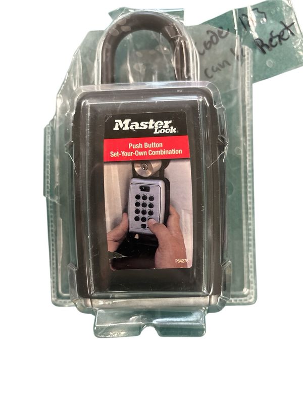 Master Lock Lock Box, Resettable Push Button Combination 5422DHC