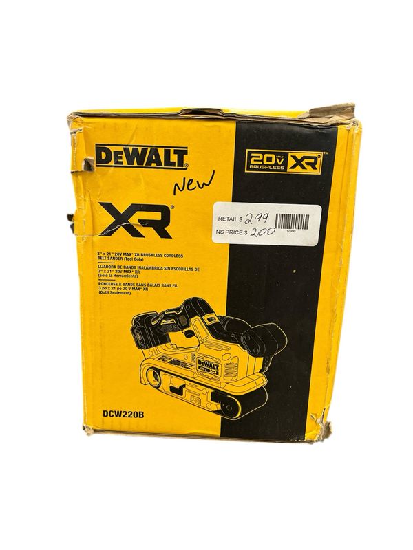 DEWALT 20-Volt Cordless Belt Sander (Tool-Only) DCW220B New