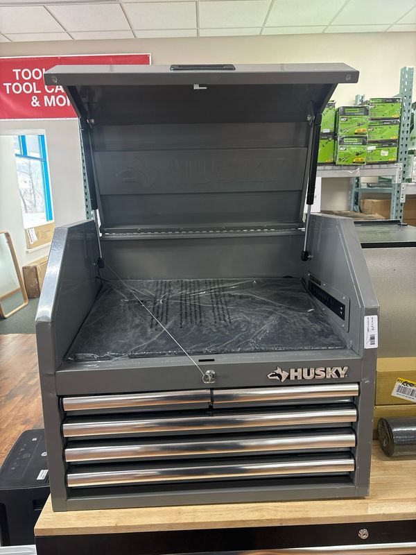 Husky Standard-Duty 26 in. 5-Drawer Gray Steel Top Tool Chest H26CH5GRY