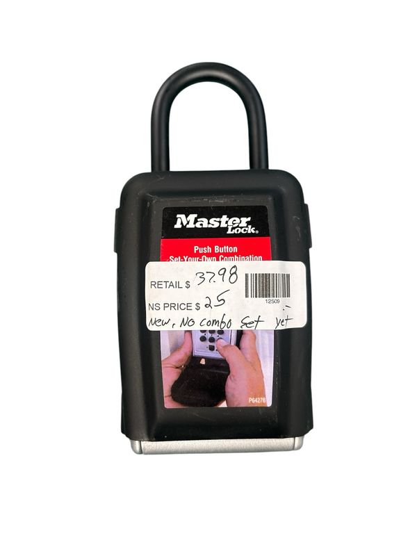 Master Lock Lock Box, Resettable Push Button Combination 5422DHC