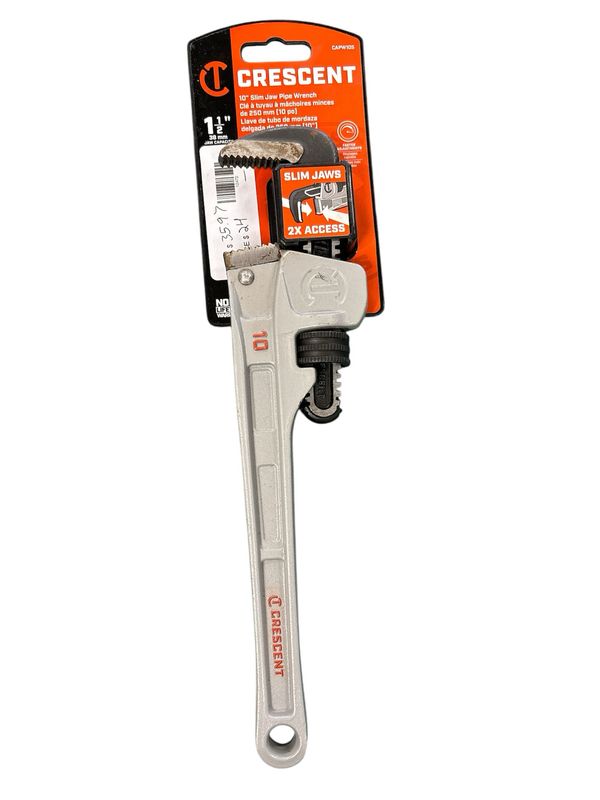 Crescent 10 in. Aluminum Slim Jaw Pipe Wrench CAPW10S