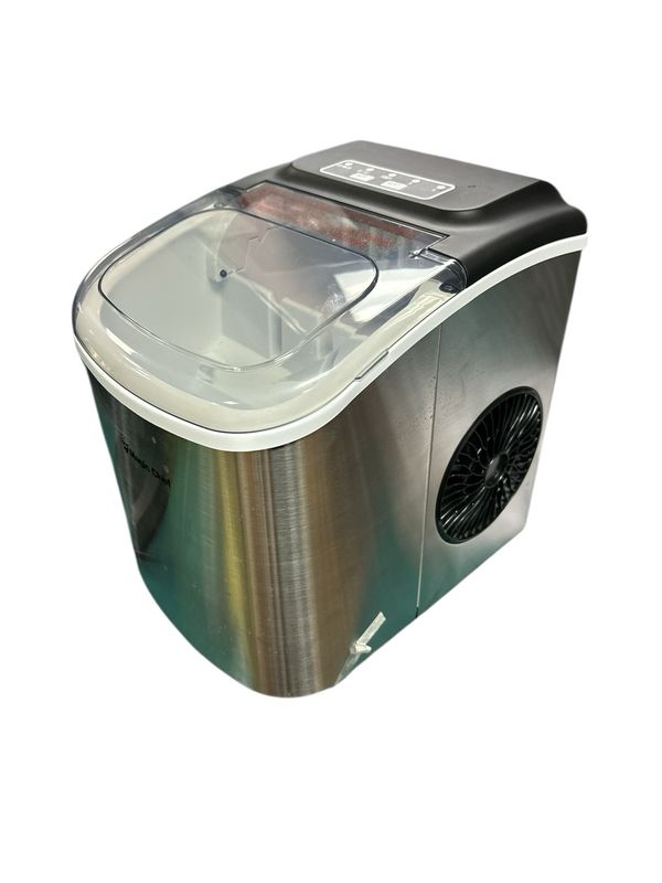 Magic Chef 27 lbs. Bullet Ice Countertop Ice Maker in Stainless Steel ...