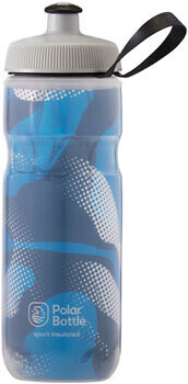 Polar Bottles Sport Insulated Contender Water Bottle - 20oz, Blue/Silver
