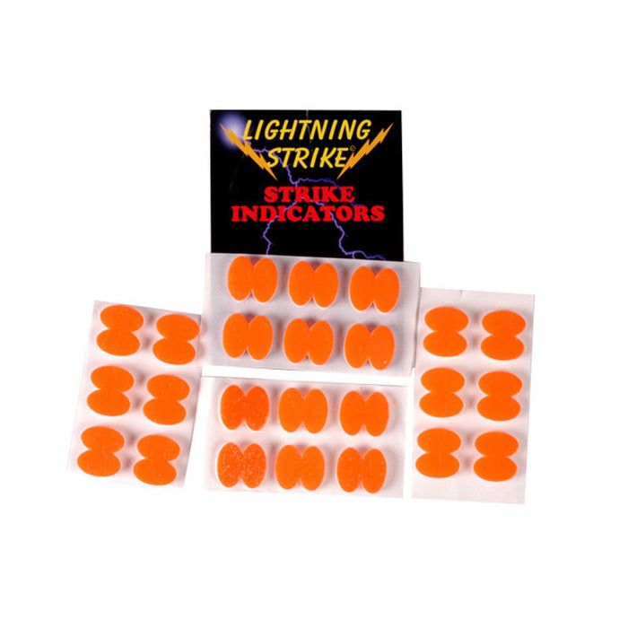 Lightning Strike Stick-On Indicators Fluorescent Orange