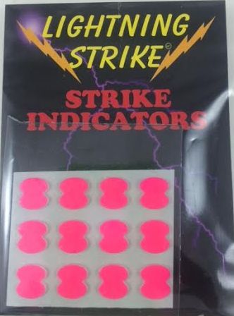 Lightning Strike Stick-On Indicators Fluorescent Pink