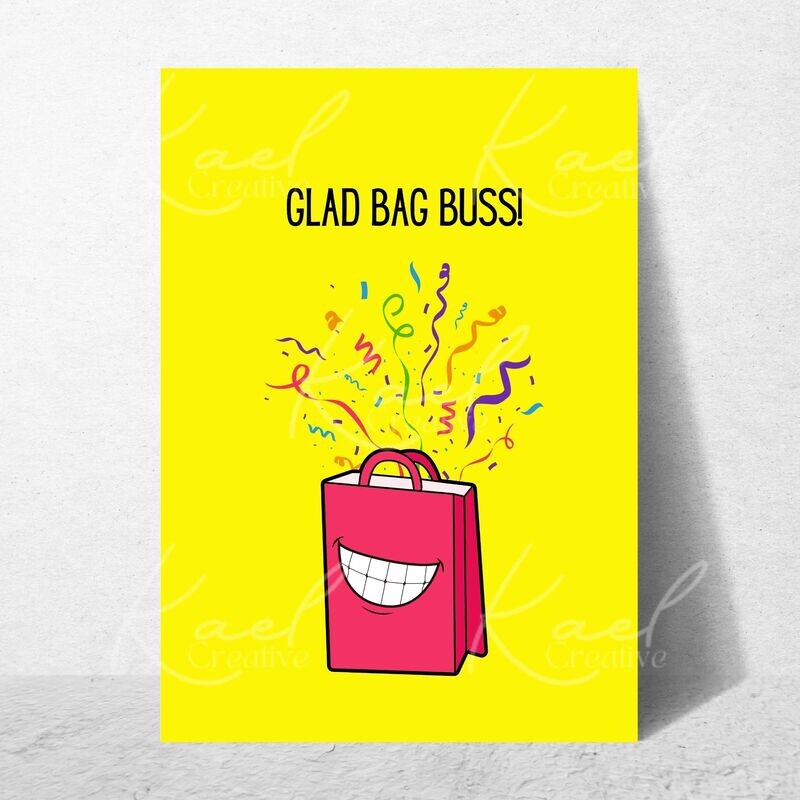 Glad Bag Congrats Printable Greeting Card