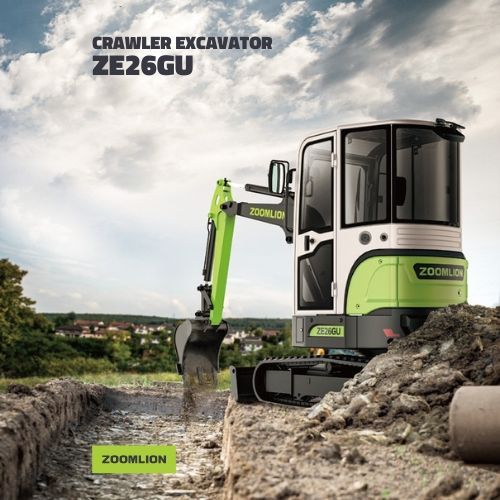 Zoomlion ZE26GU MINI Excavator - 2.6 Ton Mini Excavator